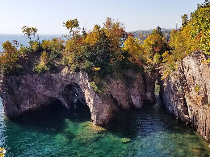 Nature's architecture on display &ndash; these stone arches and caves were carved by water and time, no human engineers required.