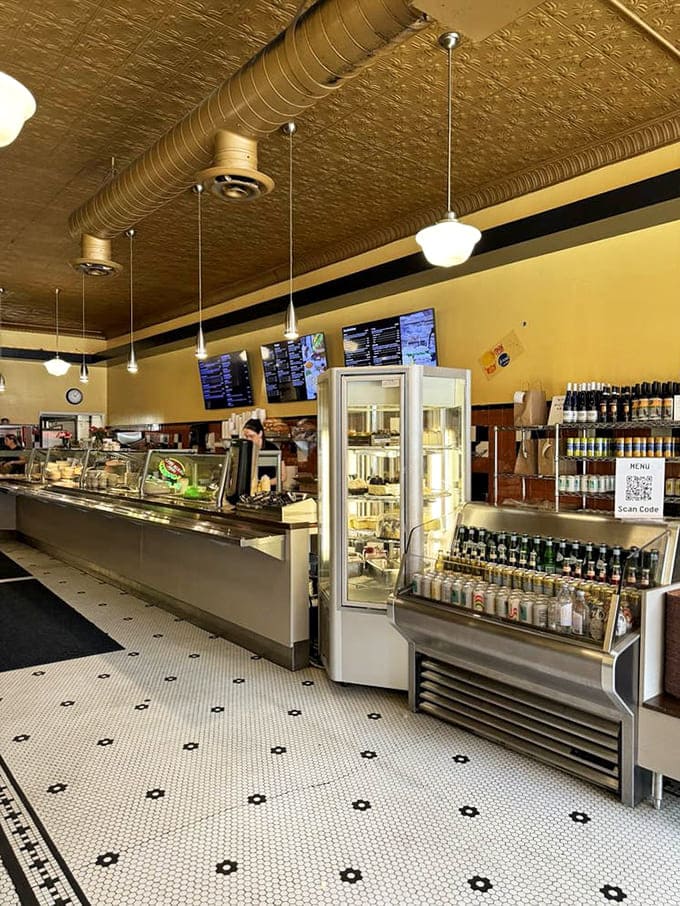 The service counter gleams with possibility, each item representing decades of culinary expertise and cultural heritage.