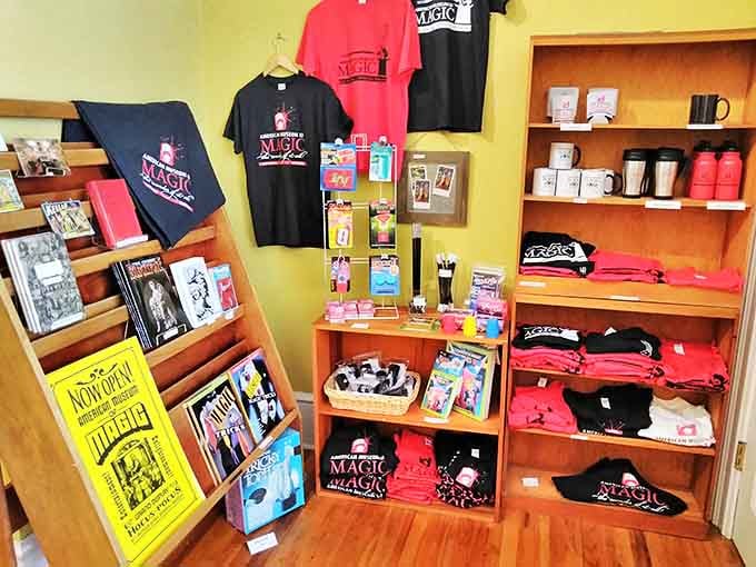 The gift shop offers everything from beginner magic kits to scholarly tomes. Take home some wonder &ndash; no sleight of hand required for purchase!