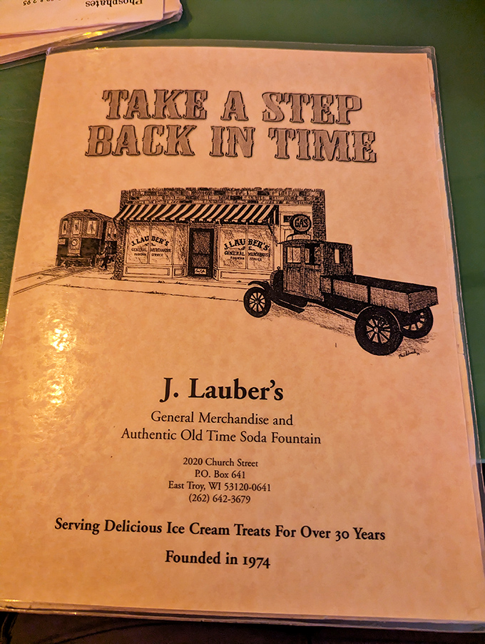 Every menu tells a story, but this one literally illustrates its history with delivery trucks and promises of authenticity that actually deliver on their claims.