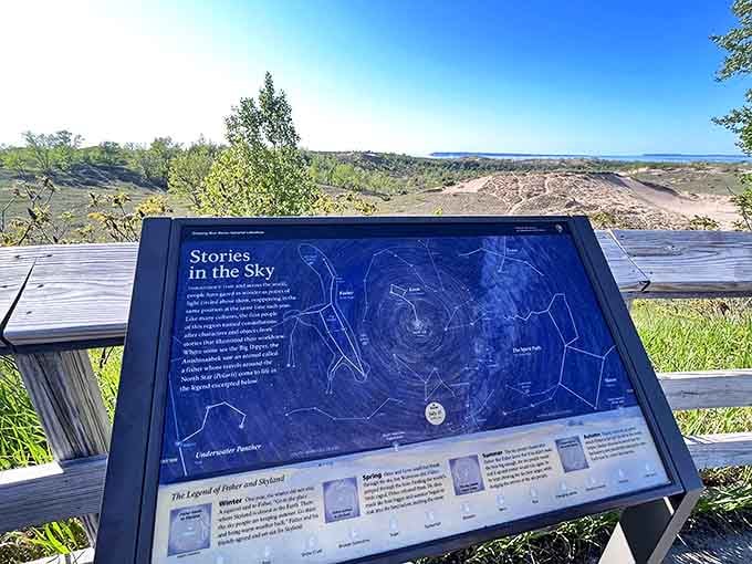 Celestial navigation meets earthly beauty &ndash; where stargazers and hikers find common ground under Michigan's open skies.