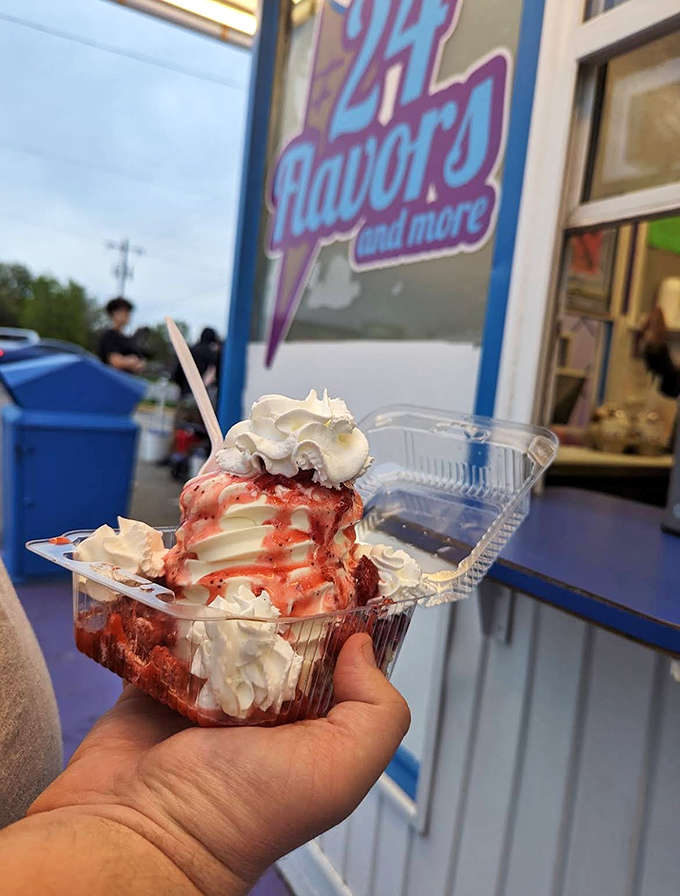 Strawberry shortcake sundae &ndash; where fresh berries, whipped cream, and custard create a symphony of summer flavors.