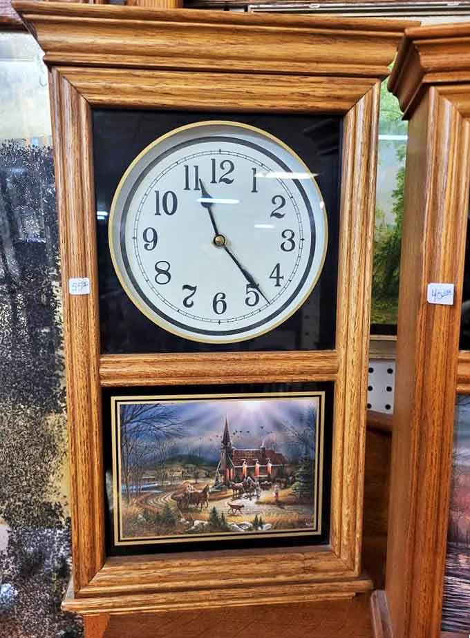 This handsome wall clock with its pastoral scene didn't just tell time &ndash; it brought artistry and craftsmanship to a necessary household function.