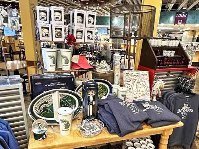 The gift shop lets devotees take home a taste of Zehnder's magic&mdash;from branded merchandise to specialty foods that extend the experience beyond the restaurant.