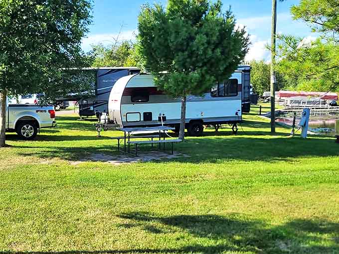 These well-maintained campsites offer the perfect balance of privacy and community, where neighboring campers quickly become friends.