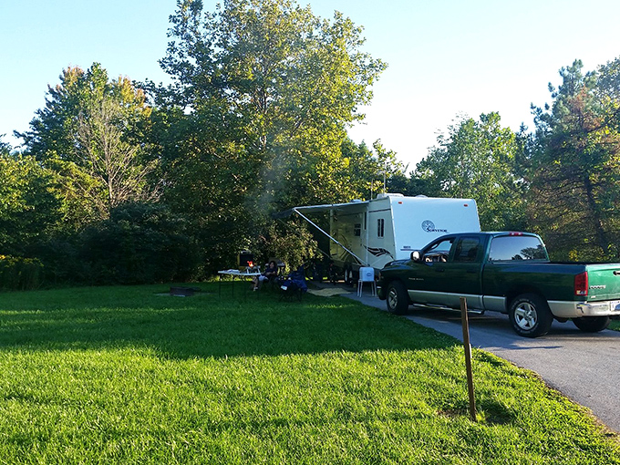 Campground: Home sweet temporary home &ndash; where camping meets comfort and starry nights are included in the very reasonable price.