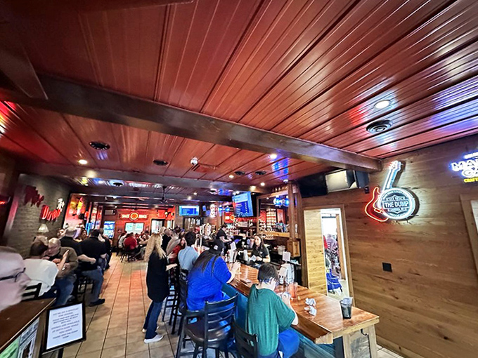 A packed house is the norm, not the exception &ndash; locals and travelers alike gathering to share in the universal language of great burgers and cold drinks.