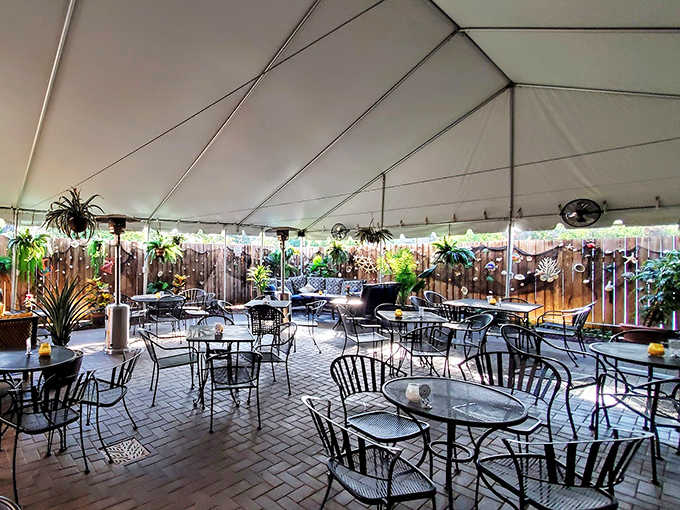 This isn't just dining &ndash; it's time travel. Vintage cassette tapes line the walls, creating a backdrop for conversations about high scores and favorite games.