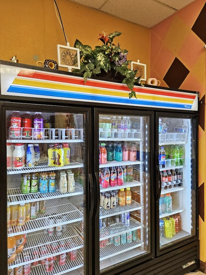 The beverage cooler stands ready to provide the perfect companion to your donut selection &ndash; because even sweet perfection needs something to wash it down.