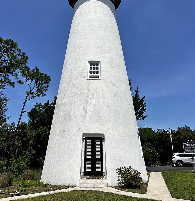 The humble entrance belies the historical significance within &ndash; this doorway has welcomed keepers since before Florida's statehood.
