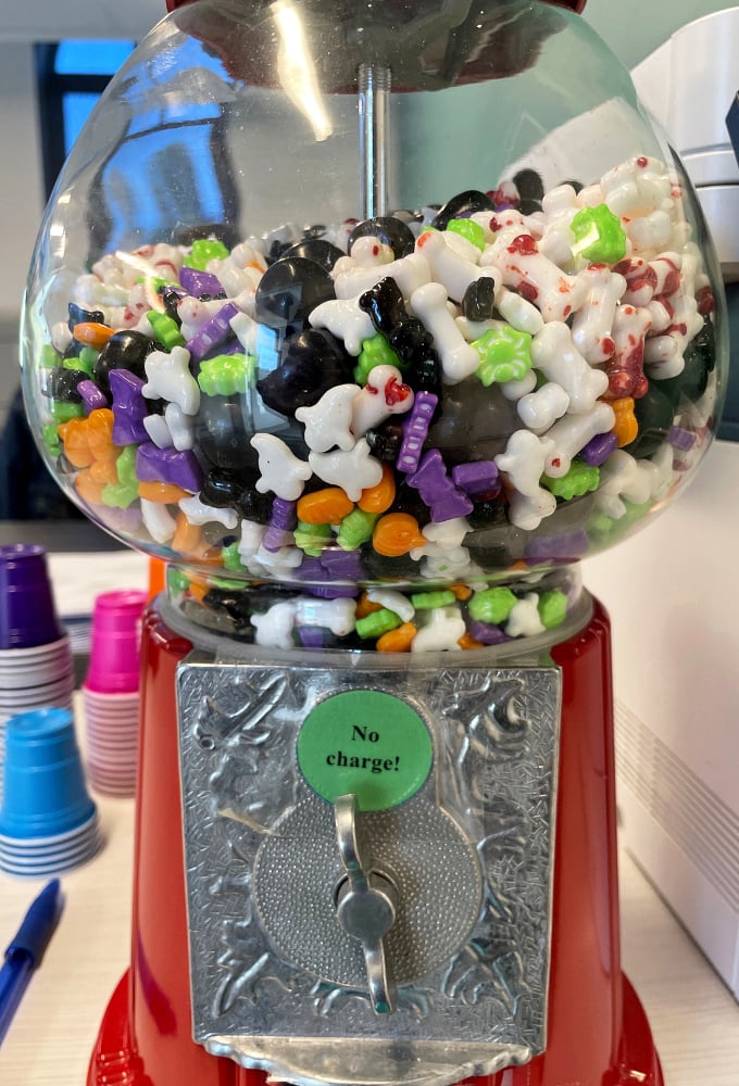 This vintage gumball machine dispenses more than candy &ndash; it's serving up pure nostalgia with every turn of the metal crank.