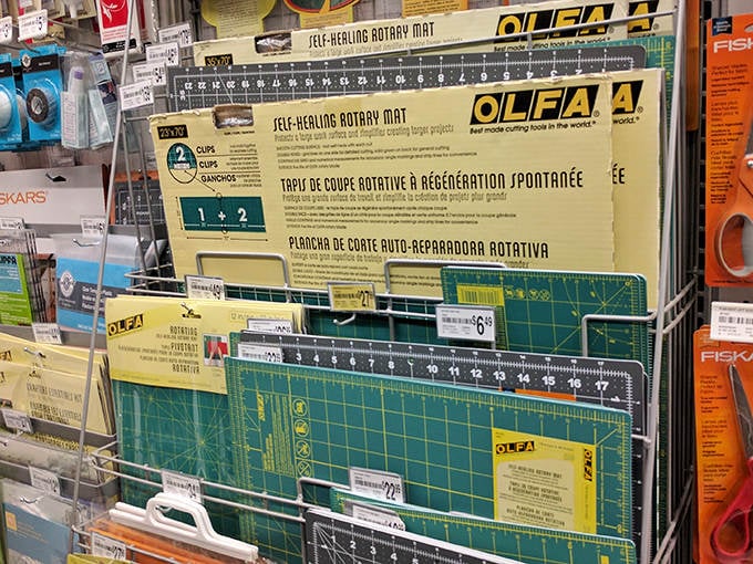 Cutting mats and rotary tools, the unsung heroes of precision crafting, where straight lines and perfect circles are born.