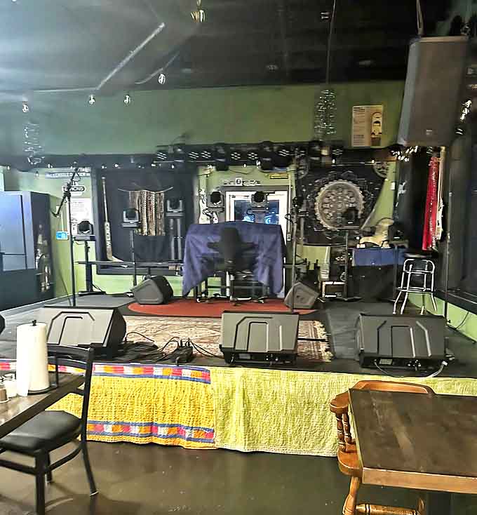 By day, an unassuming corner &ndash; by night, the beating heart of Jellybean and Julia's vibrant community spirit.