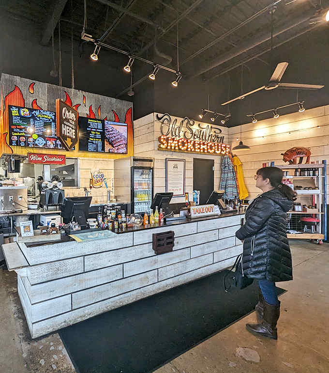 The moment of anticipation &ndash; a customer about to embark on a flavor journey that might forever change their BBQ expectations.