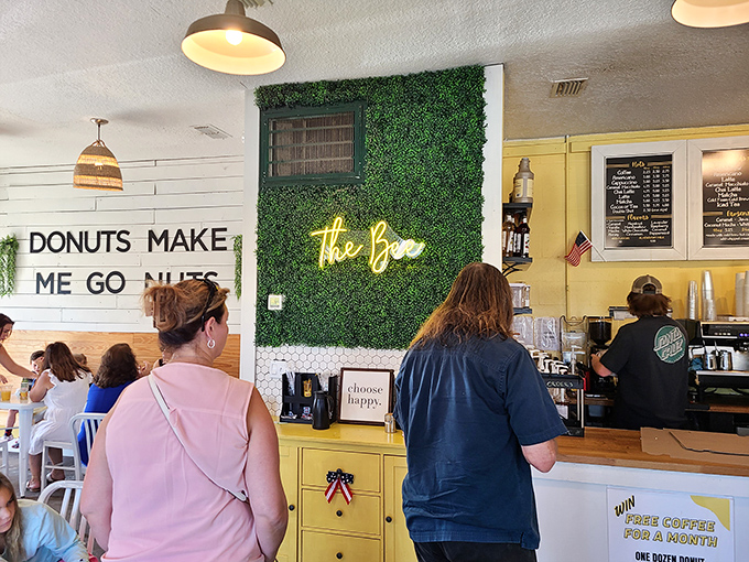The counter area buzzes with purposeful energy as baristas craft drinks that elevate your morning beyond the ordinary.