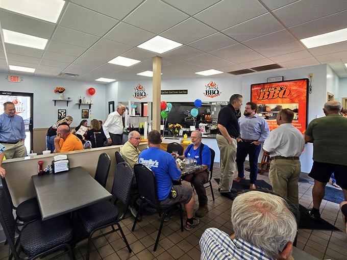 The dining room buzzes with conversation and community &ndash; where strangers become friends over shared appreciation of smoked perfection.