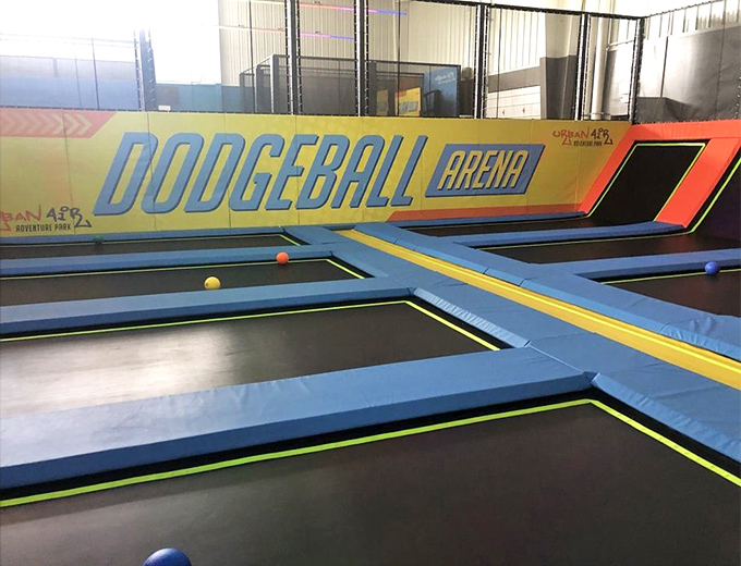 Dodgeball gets an anti-gravity upgrade in this arena, where jumping skills are as important as throwing accuracy and strategic ducking.