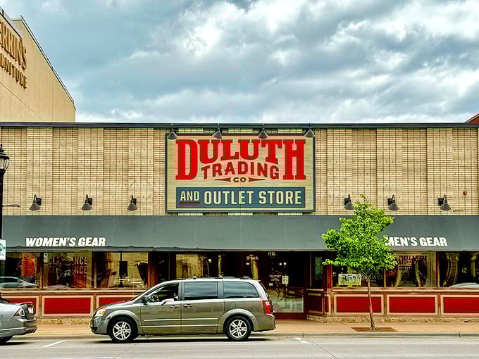 Rugged chic at its finest: Duluth Trading Company brings its distinctive outdoor style to Red Wing's shopping district.