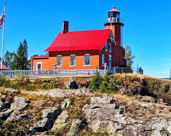 Eagle Harbor: This picture-perfect lighthouse with its bright red roof stands guard over Lake Superior's waters, a postcard scene come to life.