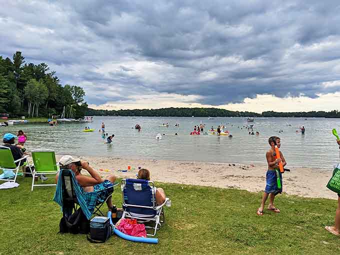 Visitors discover that Elkhart Lake's beaches rival ocean destinations, with sand between your toes and significantly fewer jellyfish.
