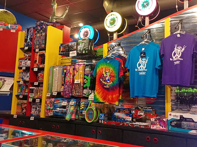 From tie-dye shirts that would make any Deadhead proud to plush aliens &ndash; souvenirs that let you take a piece of the galaxy home.