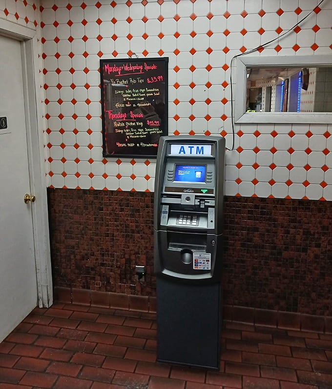 Even the ATM looks like it's been here since the beginning. Some places are timeless for a reason.