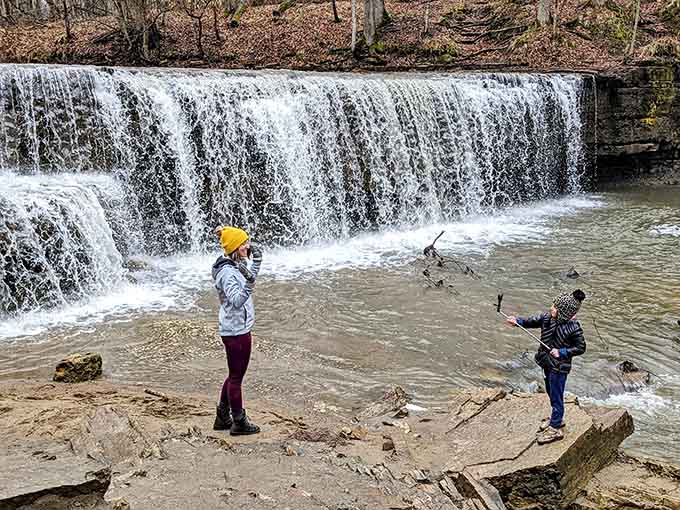 Visitors capture memories that no Instagram filter could improve, because Hidden Falls photographs itself beautifully without any digital enhancement needed.