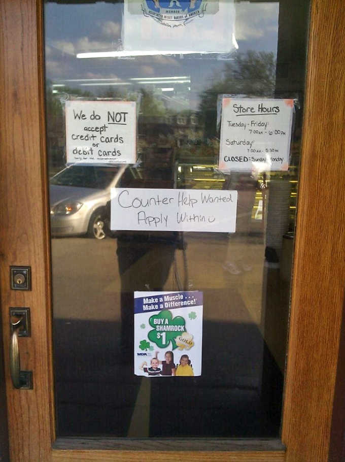 The entrance tells you everything you need to know &ndash; cash only, closed Sundays, and absolutely no pets allowed near these precious pastries.