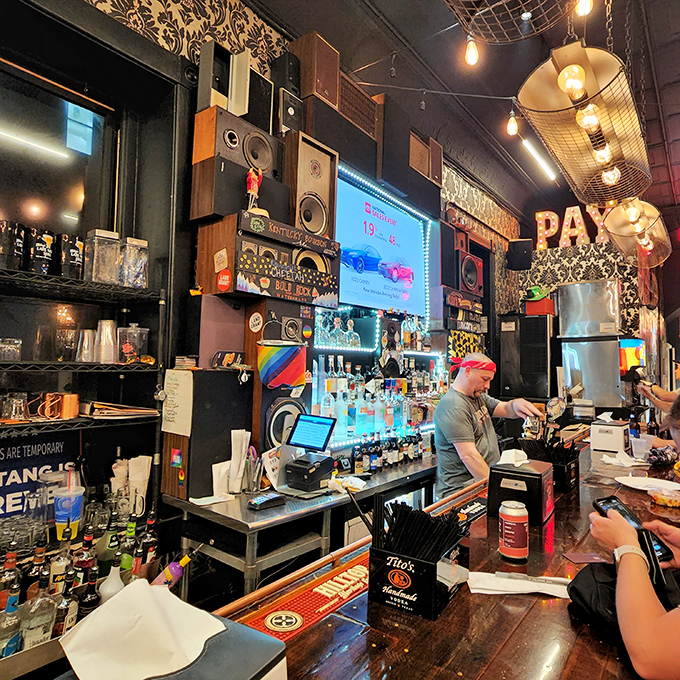 The main bar serves as command central for liquid refreshment &ndash; where bartenders craft concoctions with the seriousness of scientists and flair of artists.