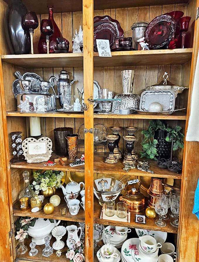 This cabinet of curiosities showcases delicate treasures from eras past &ndash; each shelf a time capsule of changing tastes and traditions.
