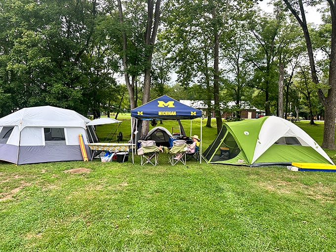 Mohican Reservation Campgrounds offers the perfect balance of wilderness and comfort &ndash; where "roughing it" still includes clean restrooms.