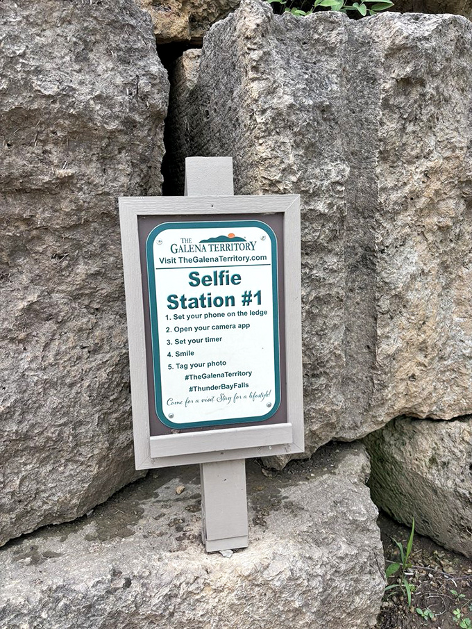 This selfie station ensures your social media followers know exactly where to find this hidden Illinois gem.