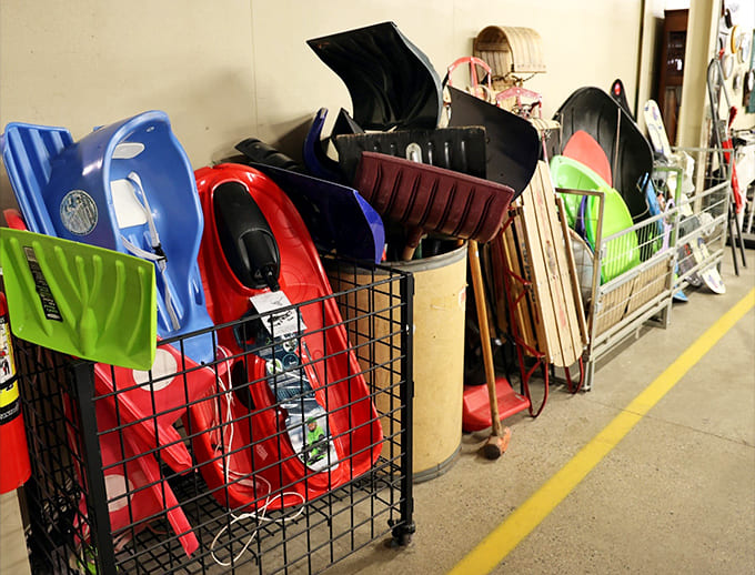 Snow sleds and shovels: Winter warriors, assemble! Michigan's snowy months demand proper equipment, and these pre-loved tools are ready for action.