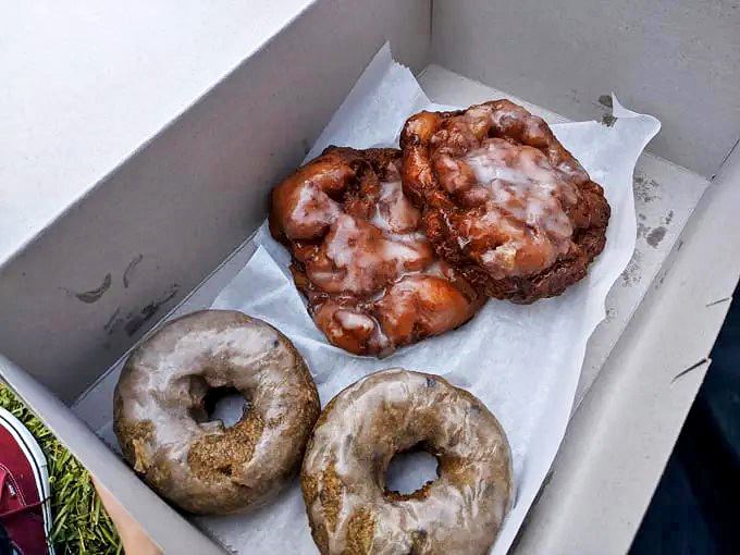 Apple fritters that could make a pastry chef weep – irregular, imperfect, and absolutely irresistible.