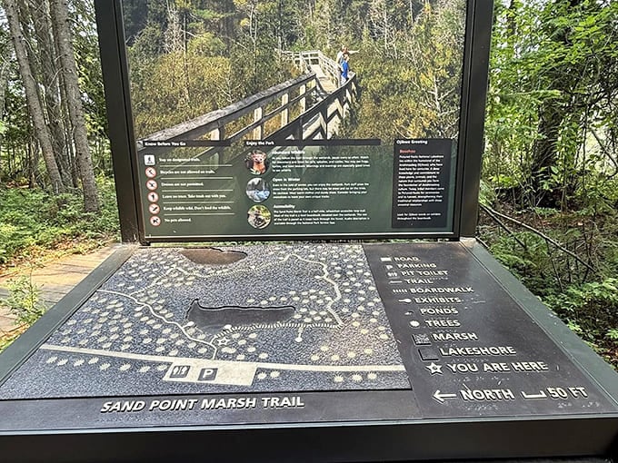 This tactile 3D map lets visitors literally get their hands on the trail layout, making navigation accessible to everyone regardless of how they experience the world.