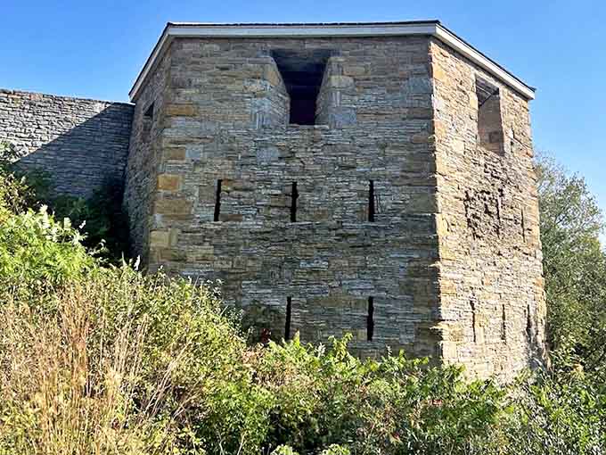 The Hexagonal Tower provided defenders with clear sightlines in multiple directions – military architecture with no wasted angles.