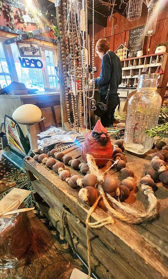 The Livery Antiques combines whimsical exterior art with serious collecting inside &ndash; where maritime treasures await in this landlocked Michigan town.