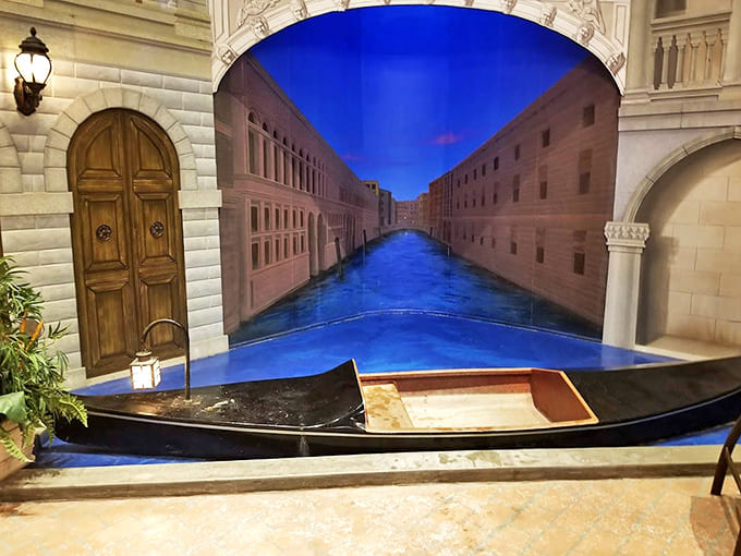 This landlocked gondola offers the Venetian experience without the seasickness &ndash; or the eye-watering prices of actual Venice.