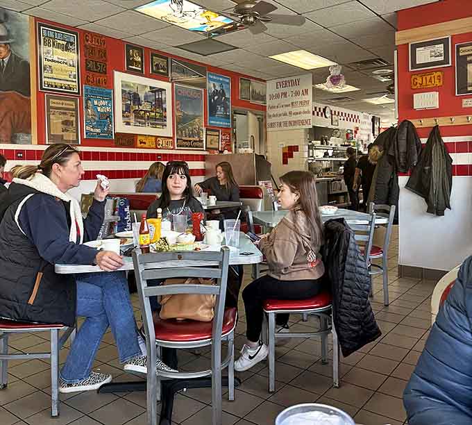 Where strangers become temporary tablemates in the shared ritual of breaking bread &ndash; or in this case, dipping toast.