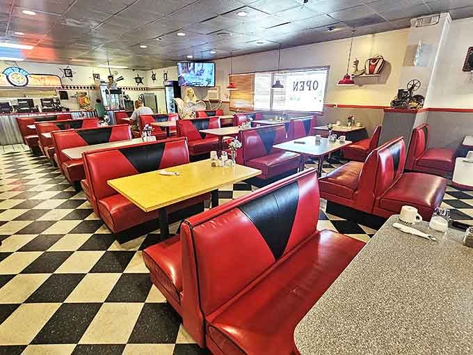 These booths aren't just seating &ndash; they're front-row tickets to the greatest show in town: authentic American diner culture.