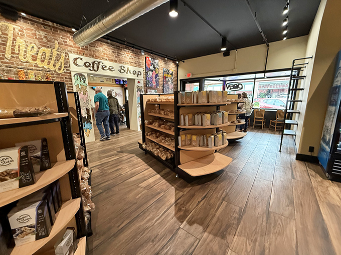 The coffee shop section provides the perfect liquid companion to your chosen baked goods, brewing up warmth by the cupful.