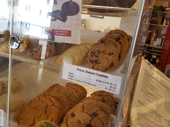 The dessert case tempts with homemade cookies and Italian pastries that provide the perfect sweet ending to any meal.