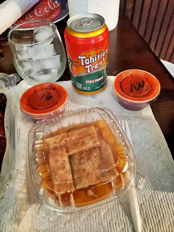 Sweet potato pie swimming in its own syrupy goodness &ndash; the perfect sweet finale to a smoky feast. Southern comfort in dessert form.