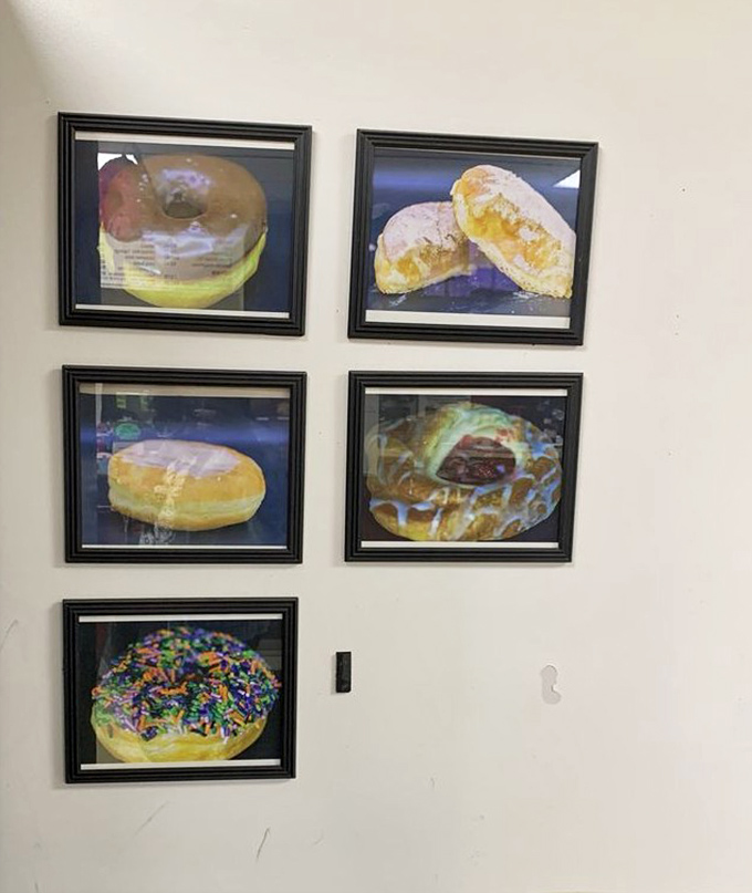 The wall of fame features framed portraits of signature creations, like family photos of the shop's most accomplished offspring.