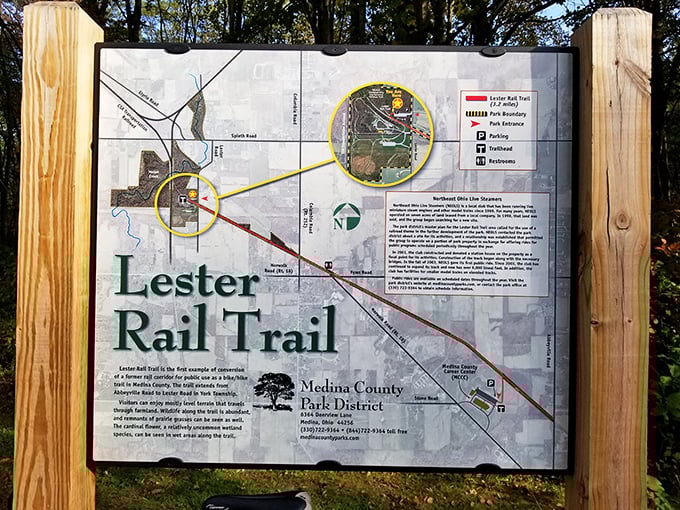 Adventure mapped out in miniature – this guide reveals the railway's path through Medina's picturesque landscape.