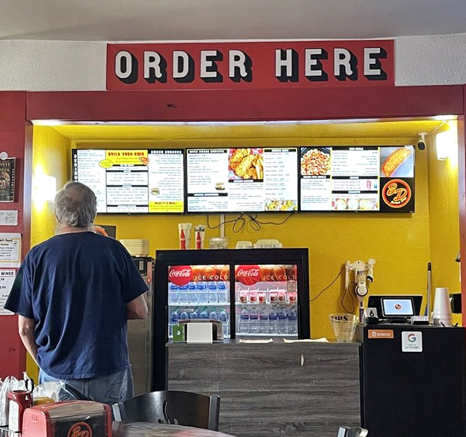 The bright ordering counter makes decision-making straightforward, even when faced with so many tempting options.