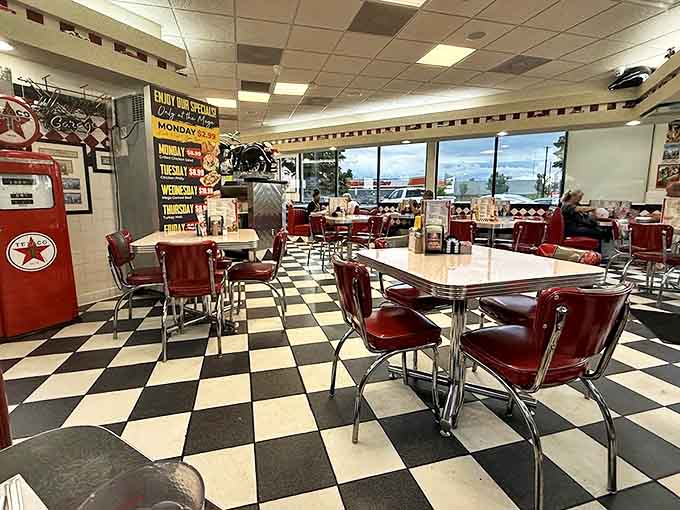 Morning light streams through windows onto empty tables&mdash;quiet soldiers waiting for the day's battles against hunger to begin.