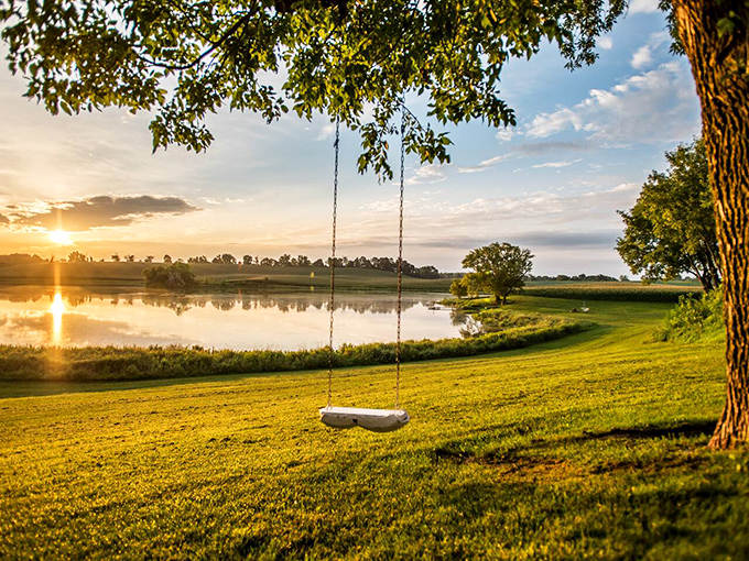 A mirror-like pond reflects the sky's changing moods, creating twice the beauty and endless photography opportunities.