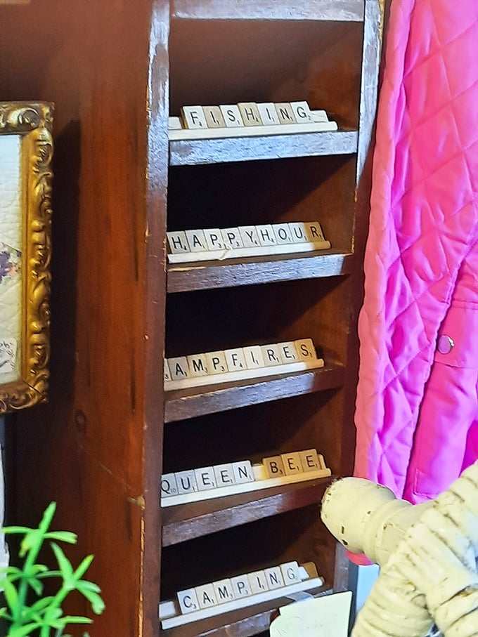 Scrabble tiles spell out life's simple pleasures &ndash; a clever display that reminds us some pastimes never need upgrading, even in our digital age.