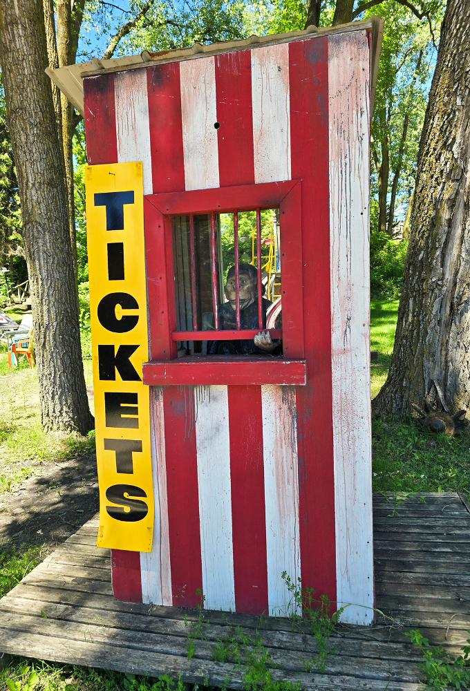 Step right up! This carnival ticket booth looks ready to admit you to the greatest show on earth &ndash; or at least in Lakeville.